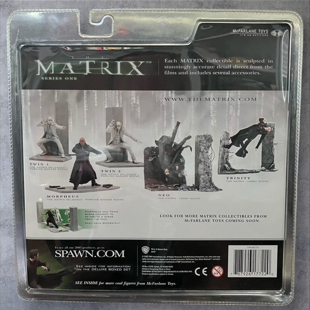 Trinity The Matrix Lobby Scene Action Figure McFarlane 2003 Series One ...