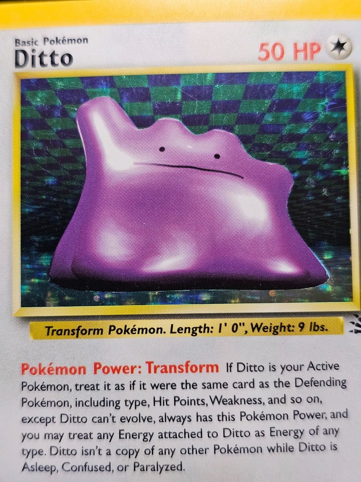 EX/LP - Ditto - 5/162 - Fossil - Pokemon Card | eBay