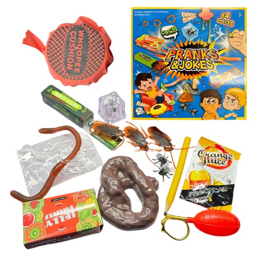 Prank Kit Roach Gum Squirt Pranks Pack And Joke Toys Box Set April ...