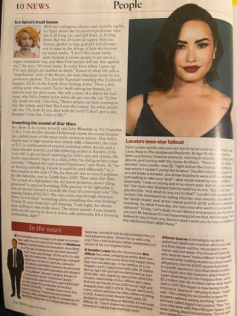 KAMALA HARRIS the week DEMI LOVATO biden OBAMA ice spice JD VANCE ...