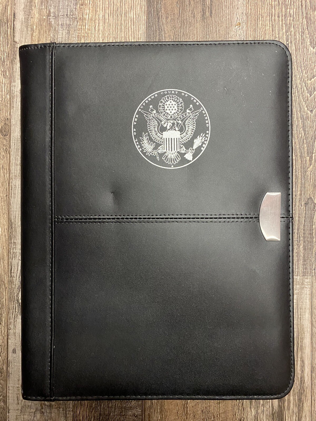 Seal of Supreme Court of the USA United States Black Padfolio Notepad ...