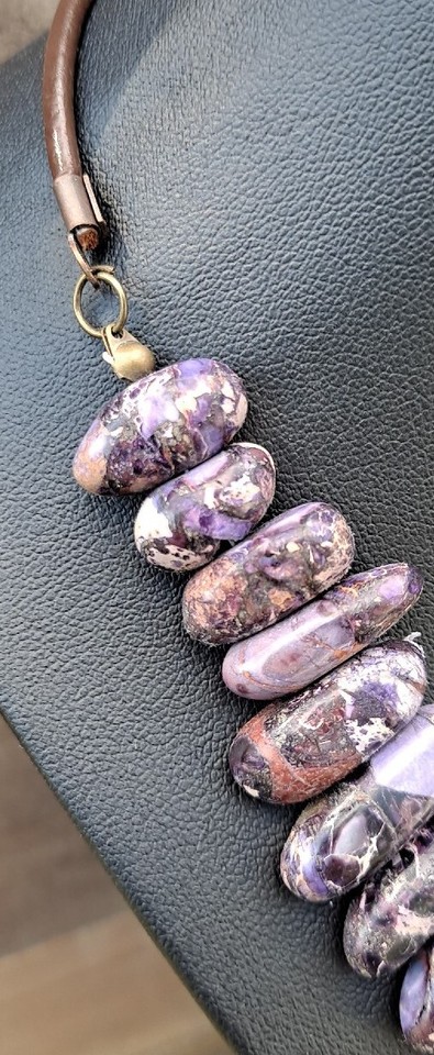 HANDMADE IMPRESSION JASPER STICK BEAD JEWELRY SET | eBay