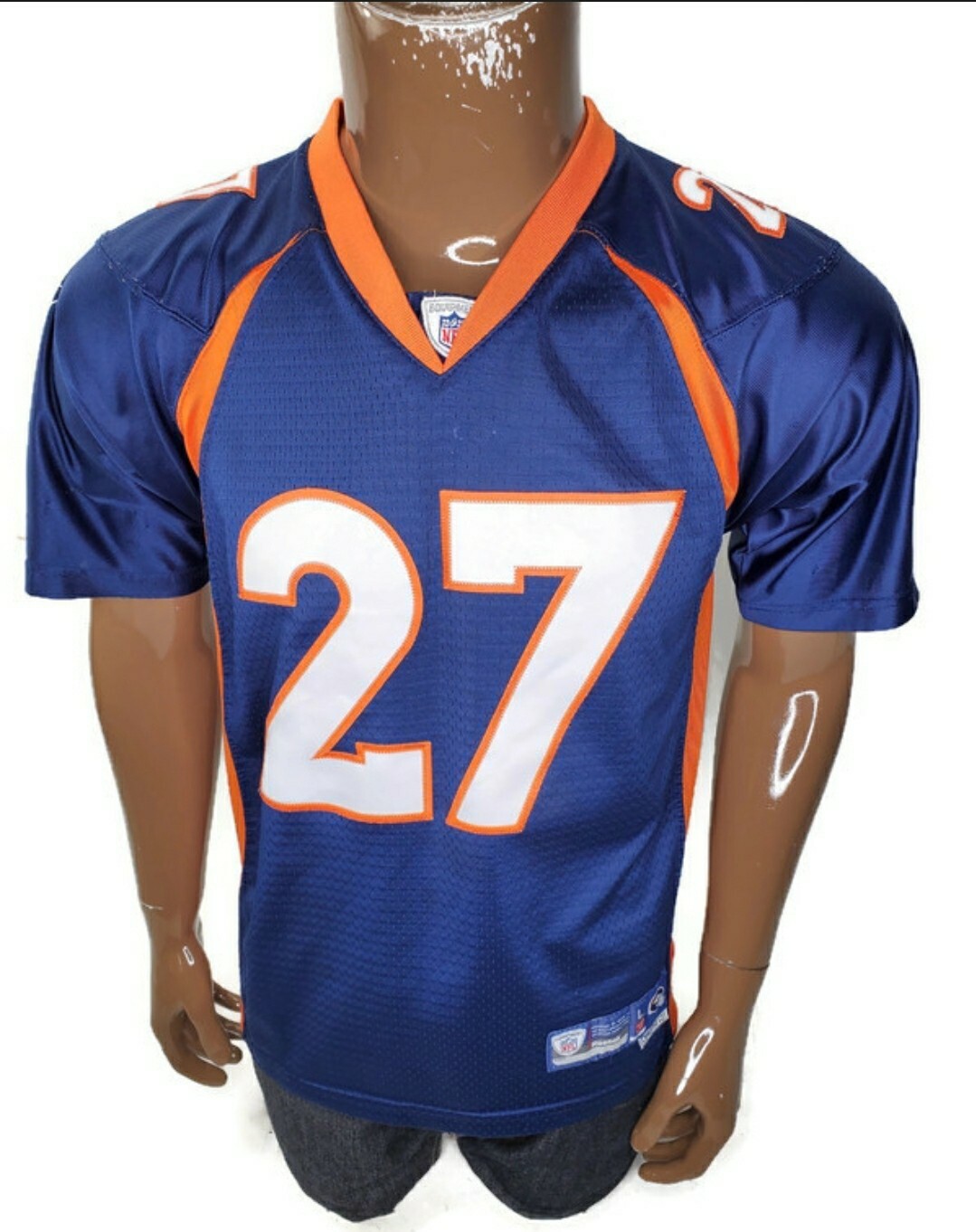 Denver Broncos #27 Moreno Jersey Youth Large 14-16 NFL On Field Reebok ...