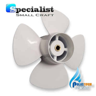 8.7" x 5" High Thrust 4-blade PolaStorm Aluminium Propeller Yamaha ...
