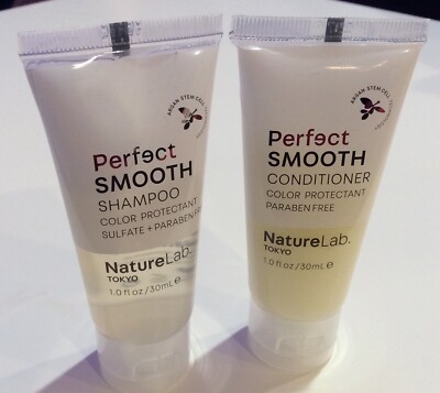 Nature Lab Tokyo Perfect Smooth Shampoo And Conditioner~New~1 Oz/30ml ...