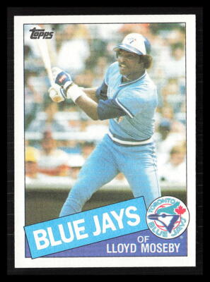 Lloyd Moseby 1985 Topps #545 Toronto Blue Jays | eBay