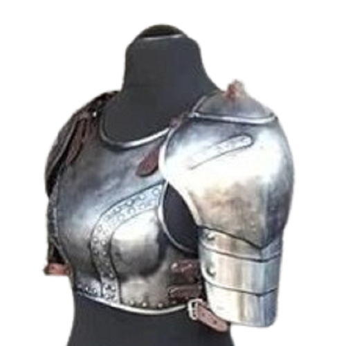 Medieval Lady Armor Cuirass Pauldron Women LARP Warrior Shoulder Chest ...