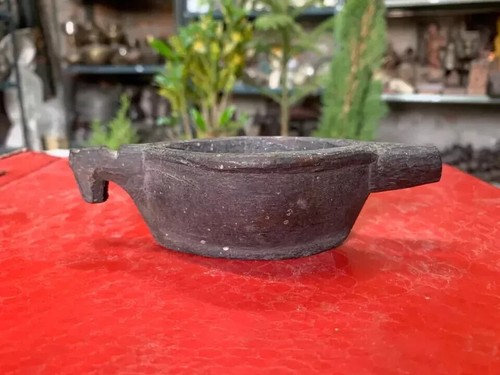 Antique Old Hand Carved Wooden Miniature Opium Water Kharal Bowl Pot 5 ...