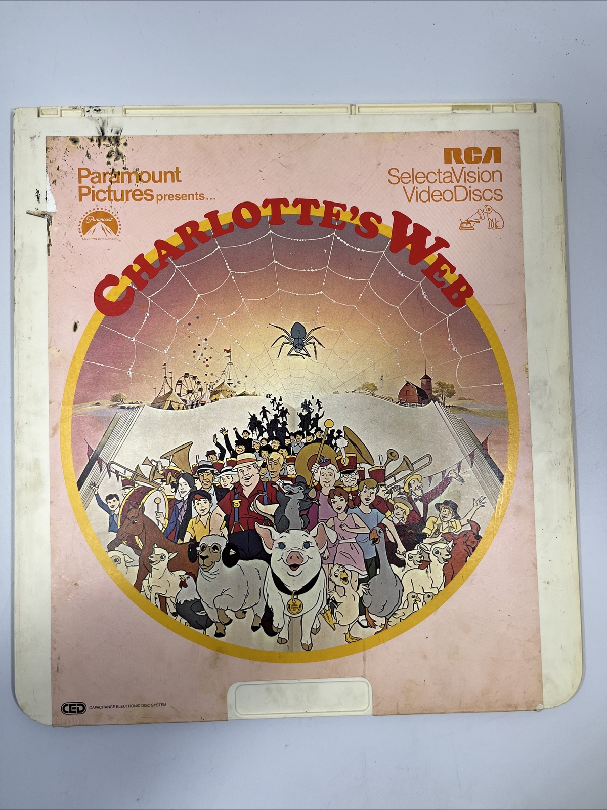 Paramount Pictures Charlotte's Web SelectAVision CED Video Disc | eBay