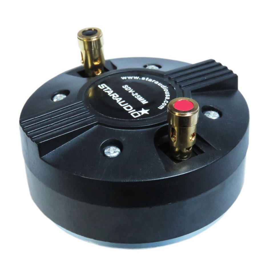 6-Pack 25MM Screw-on Audio Speaker Driver Horn 1000W Tweeters Titanium ...