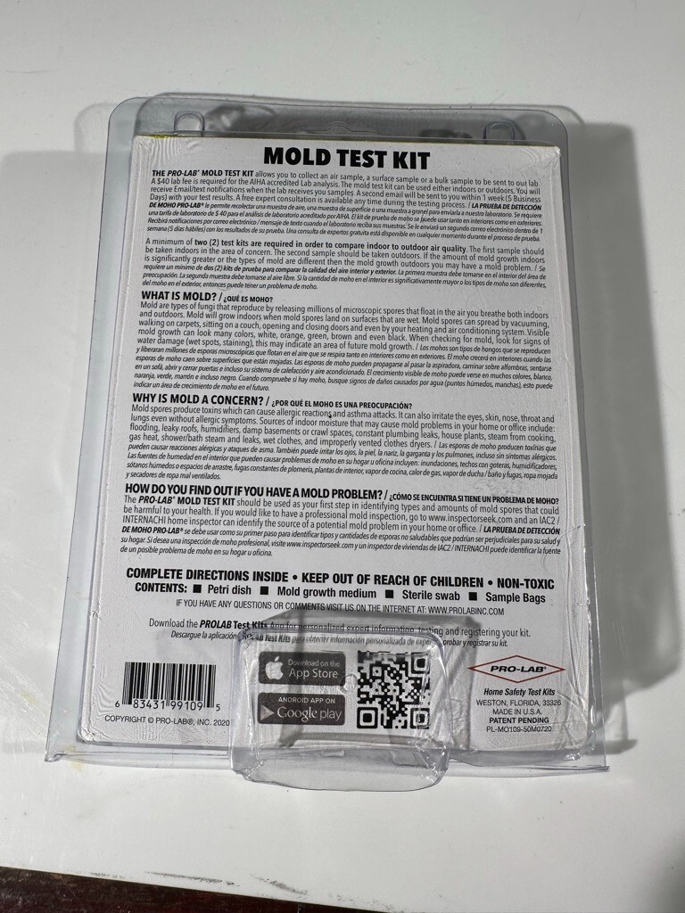DIY Mold Test Petri Dish Swab Kit Pro-Lab Mold Test Kit – Detects Toxic ...