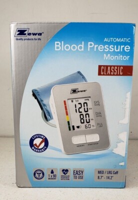 Zewa Automatic Blood Pressure Monitor Classic Heartbeat Monitor Med/Lg ...