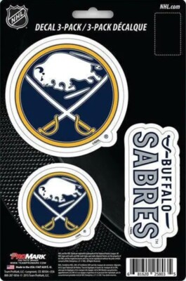 Buffalo Sabres Team ProMark Die-Cut Decal Stickers 3-Pack | eBay