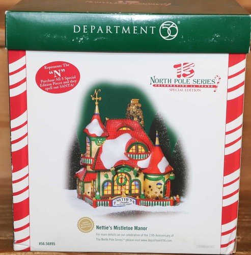 DEPT 56 NETTIE'S MISTLETOE MANOR 56895 NORTH POLE VILLAGE CHRISTMAS | eBay