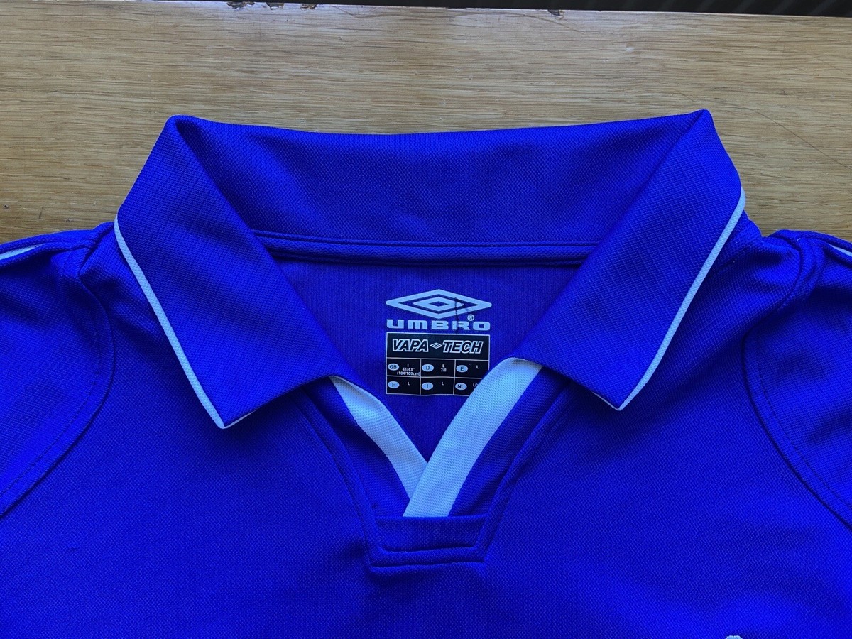 CHELSEA 2002 2003 HOME SHIRT JERSEY LONG SLEEVE UMBRO sz L CHELSEA 2002 2003 HOME SHIRT JERSEY LONG SLEEVE UMBRO sz L