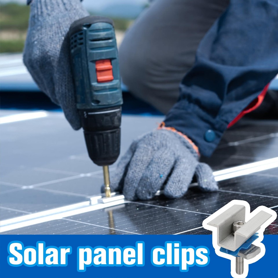 10 Pcs Adjustable Solar Panel Mounting Bracket Clamps for Unistrut ...