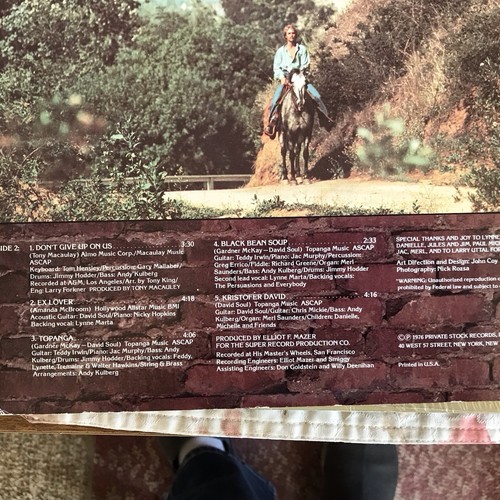 DAVID SOUL SELF TITLED 1976 PRIVATE STOCK RECORDS PS2019 Stereo LP | eBay