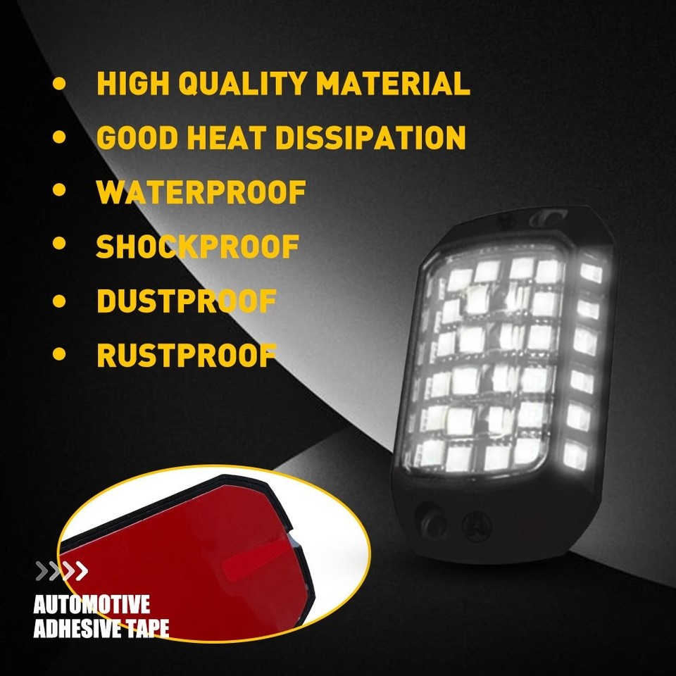 8X 36-LED Light Car Underbody Underglow Yacht Reverse Dome Lamp Light ...