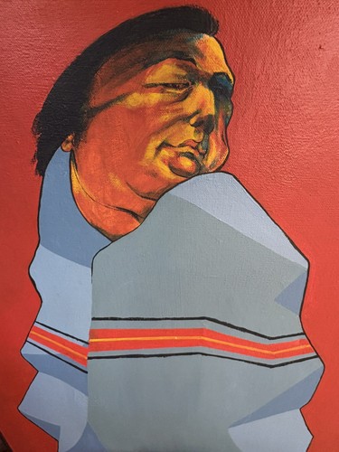 ED SINGER PAINTING ORIGINAL NATIVE AMERICAN PORTRAIT NAVAJO INDIAN ...