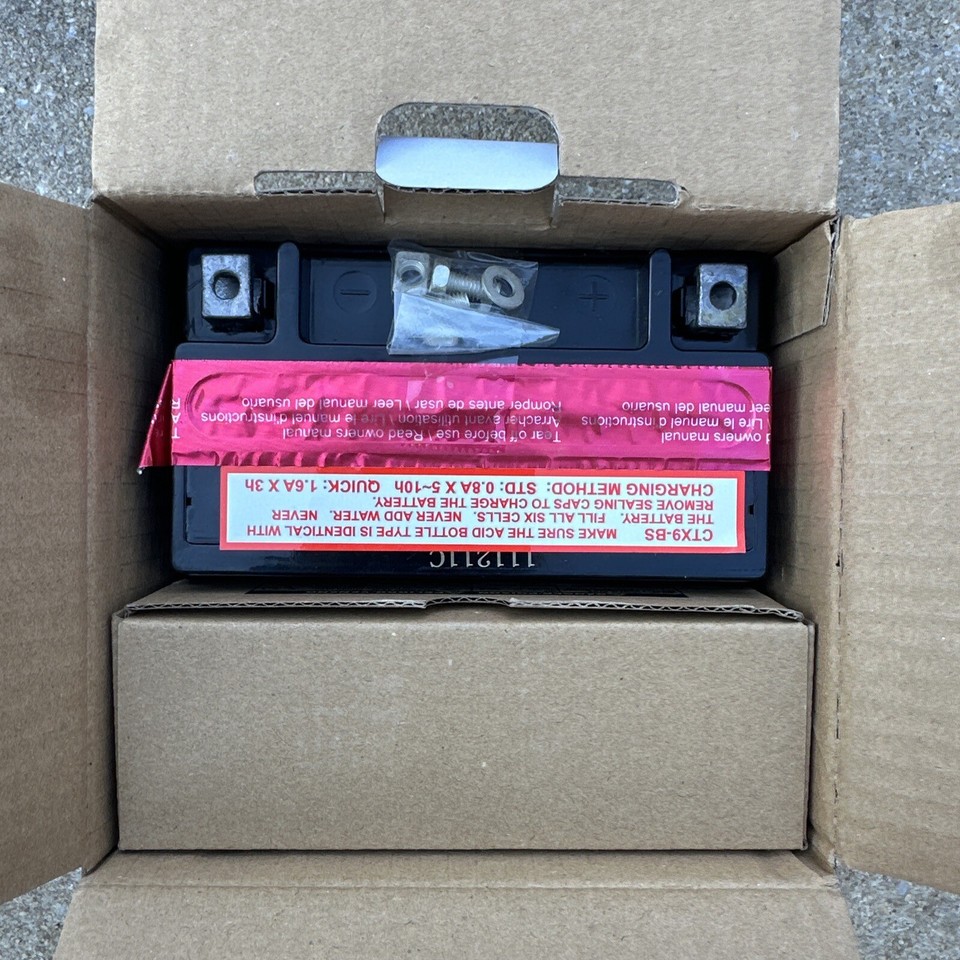 Sealed AGM Battery Parts Unlimited RTX9-BS Replaces YTX9-BS AGM | eBay