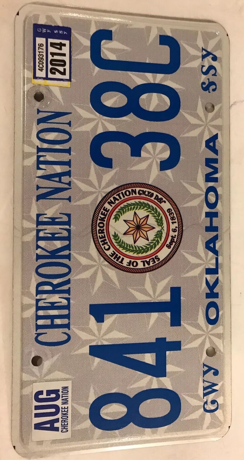 NATIVE AMERICAN INDIAN TRIBE license plate Tribal Lenape Shawnee ...