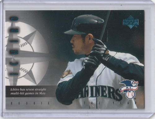 Ichiro Suzuki 2001 Upper Deck ROOKIE OF THE YEAR Card #8 Seattle ...