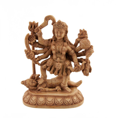 Statue Of Kali Or Mahakali God Hindu Resin Beige Nepal #4731 | eBay ...