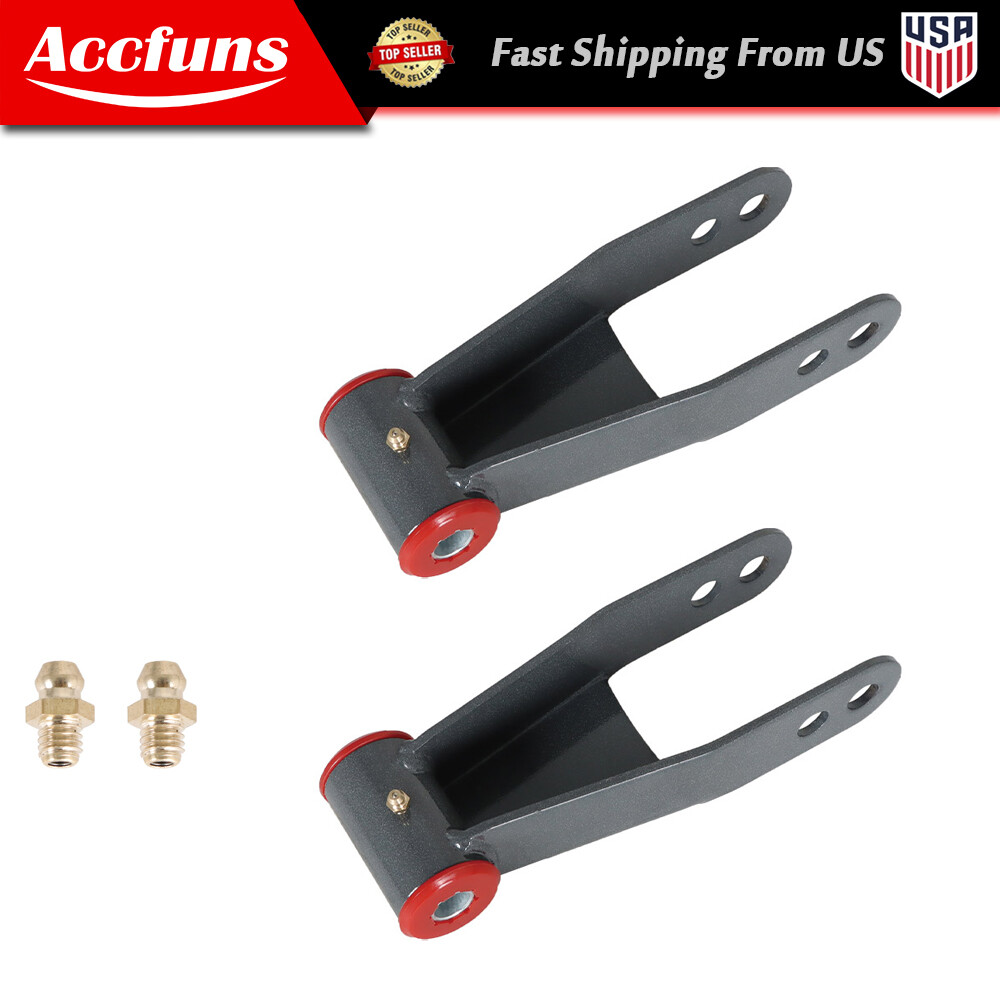 2" 1" Rear Lowering Shackles Suspension Shackles Kit For Ford F150 2WD ...