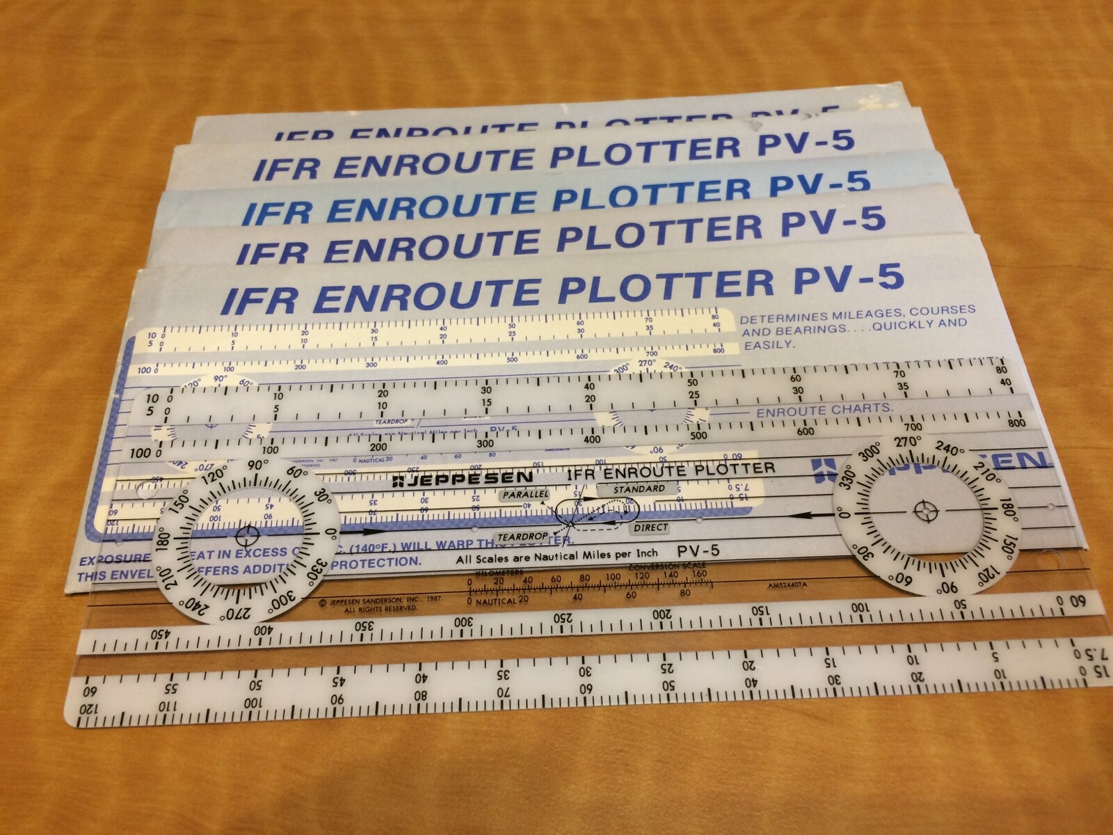 Vintage Jeppesen PV-5 IFR Enroute Plotters - NEW | eBay