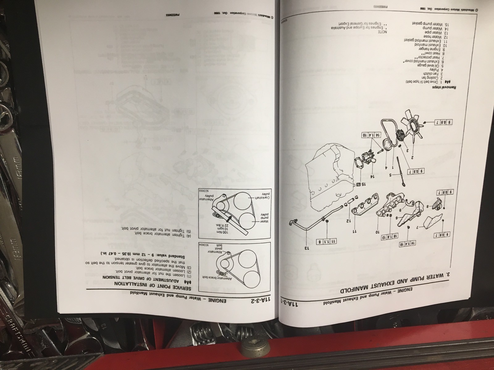 Mitsubishi FG25 - 4G52 4G54 4G55 ASTRON ENGINE SERVICE REPAIR MANUAL ...