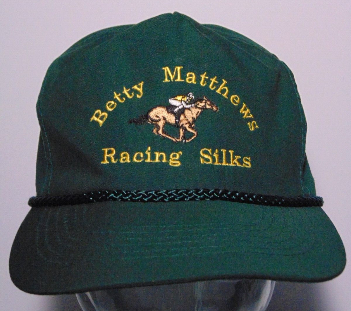 1990s Vintage Betty Matthews Horse Racing Silks Hat V… - Gem