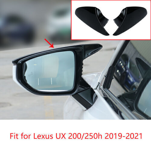 For Lexus IS ES UX RC LC Glossy Black Rear View Side Door Mirror ...