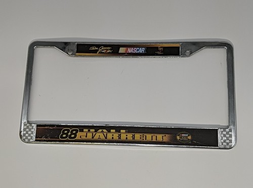 Vintage Dale Jarrett NASCAR Metal License Plate Frame, Robert Yates ...