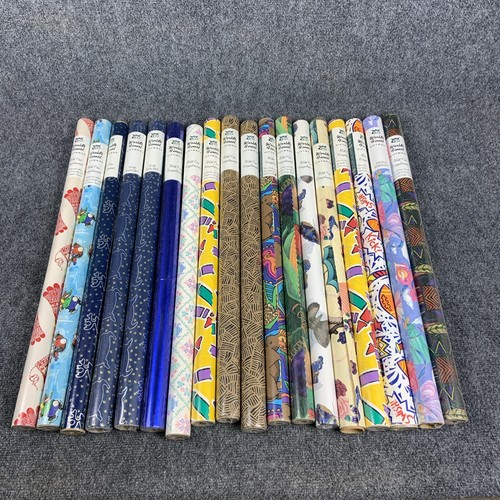 Lot of 18 Vintage World’s Finest Giftwrap Rolls Wrapping Paper ...