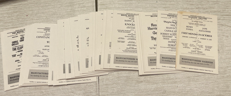 Vintage PLAYBILL CARDS 2nd Series 1978-1979 Broadway Season Rare | eBay