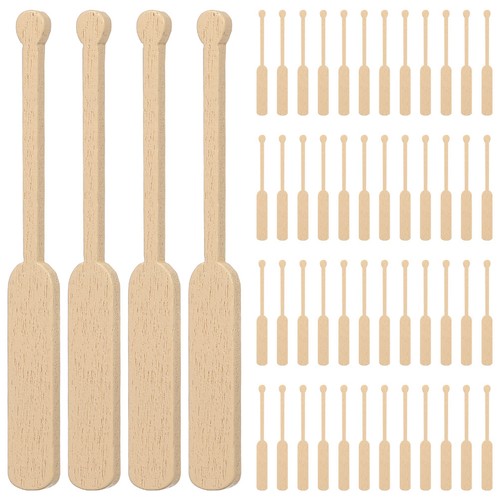 24 Pairs Micro Mini Beach Dollhouse Boat Paddles Miniature Figurines ...