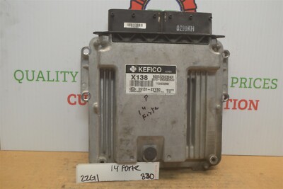 391312EYB0 Kia Forte 2.0L Engine Control Unit ECU 2014 Module 830-22G1 ...