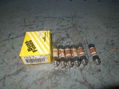 Eaton Bussmann Limitron KTK-R-15 Fast Acting Class CC Fuse 15A 600VAC ...