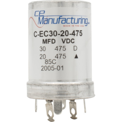 Capacitor, CE Mfg., 475V, 30/20µF, Electrolytic | eBay