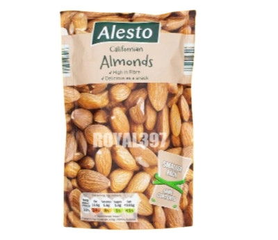 Alesto Californian Almonds High In Fibre Delicious As A Snack 200g ...