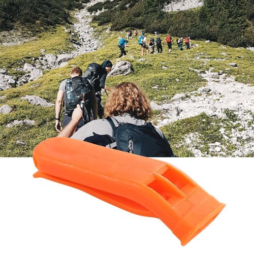 Camping Loud Double Pipe Lifesaving Whistle Dual Band Whistle Survival ...