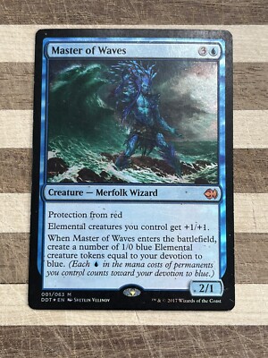 2017 MTG Master Of Waves Foil Card #1/63 | eBay
