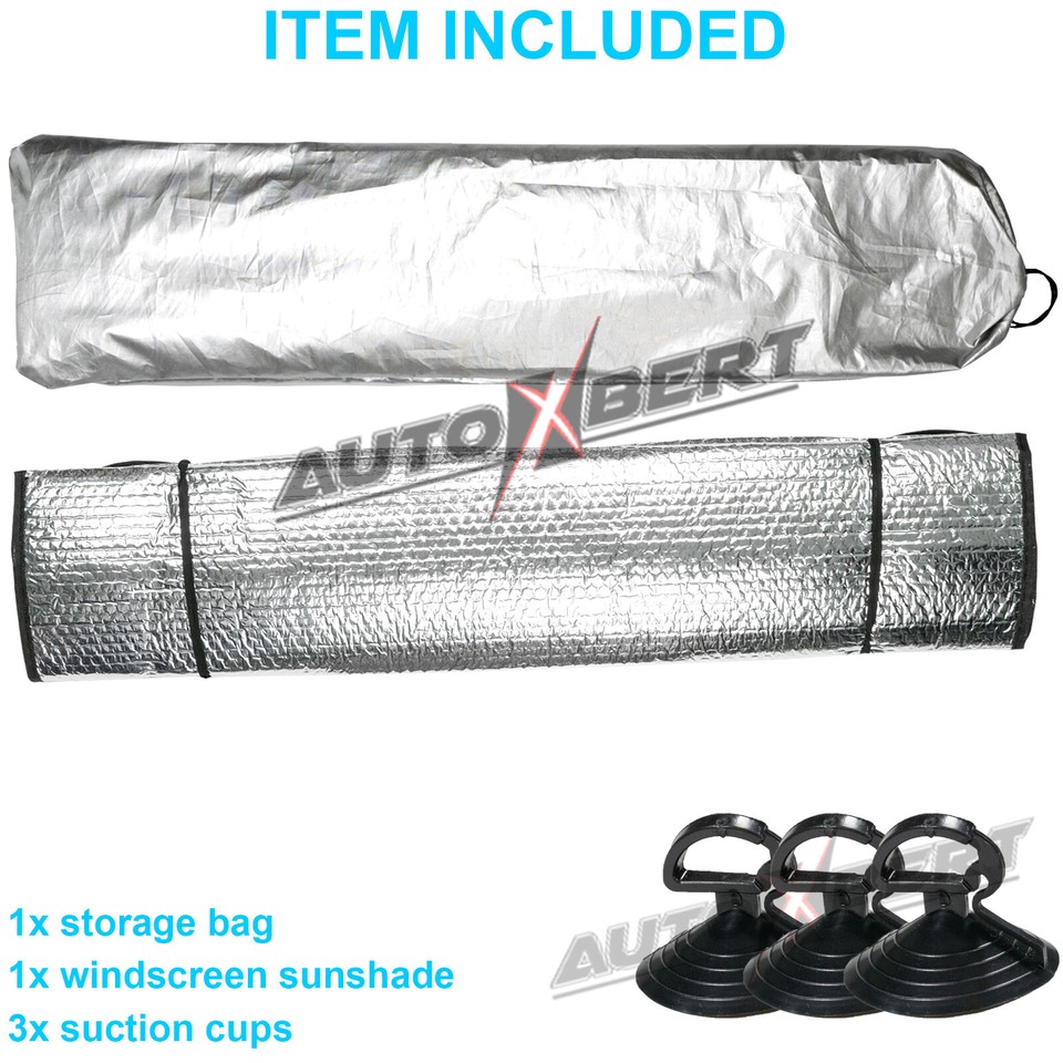 7ft Windshield Sun Shade For Big Rig Semi-Truck Van Bus Foldable UV ...