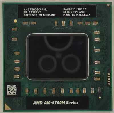AMD A10-5750M CPU A10-Series Quad-Core 2.5GHz 4M Socket FS1 Processor ...