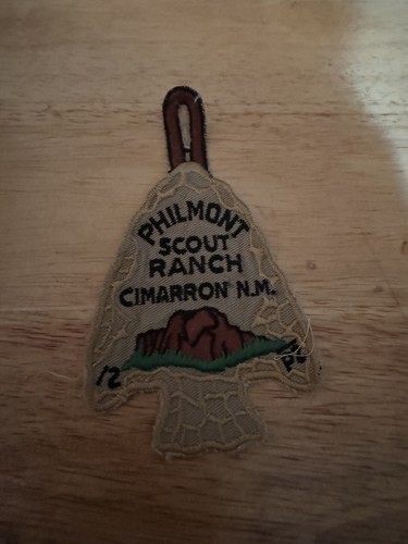 Boy Scout Philmont Scout Ranch Arrowhead Patch New Mexico button loop ...
