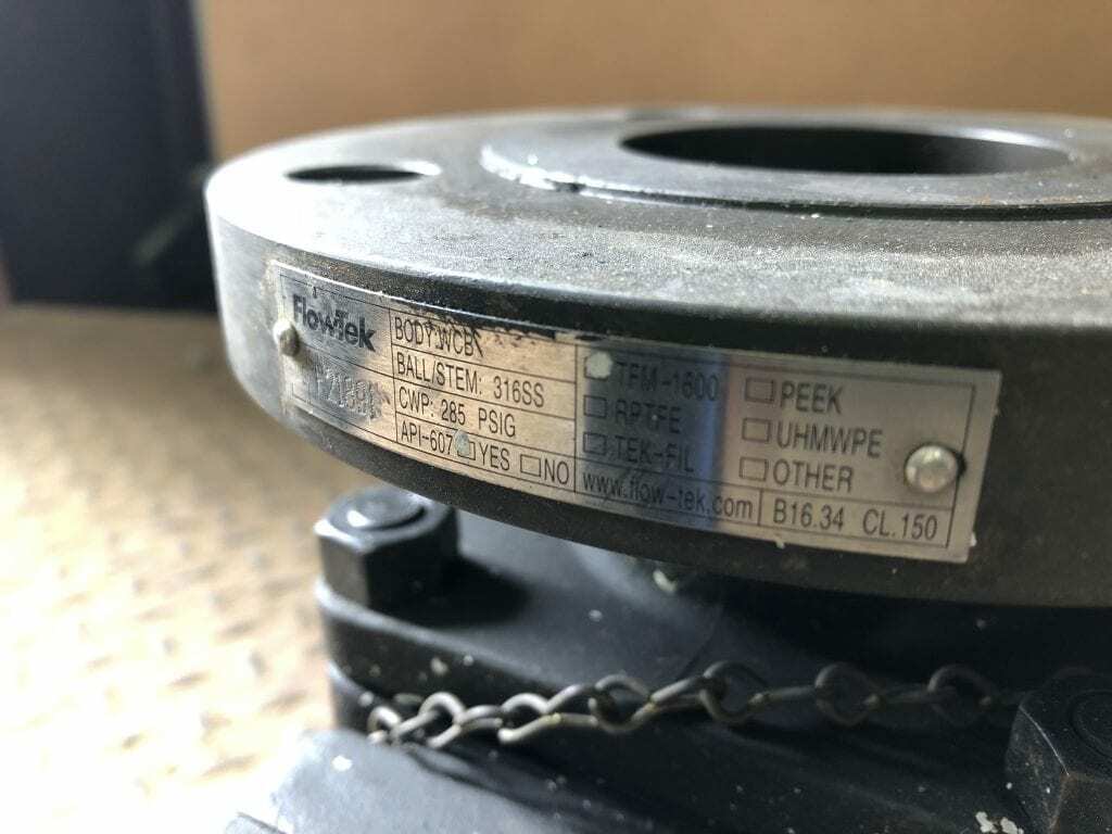 FlowTek F15 2-1/2" WCB Manual Ball Valve 285PSIG CL150 w/ 316SS Ball ...