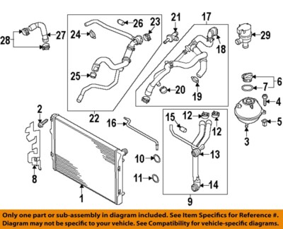 VOLKSWAGEN OEM 13-16 Jetta Cooling Radiator Components-Water Pipe ...