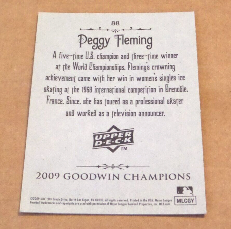 Peggy Fleming 2009 Goodwin Champions by Upper Deck Card Number 88 | eBay