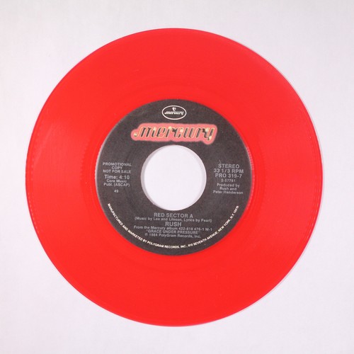 RUSH: red sector a / same MERCURY 7" Single 45 RPM | eBay