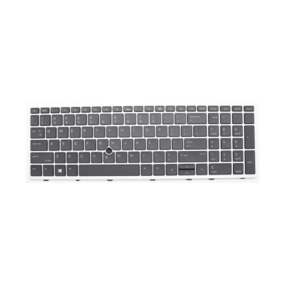 For HP EliteBook 850 G5 755 G5 Keyboard US Backlit Silver frame L12000 ...